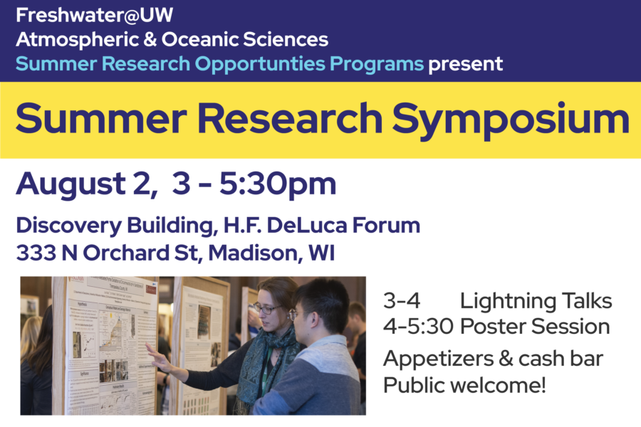 Freshwater@UW Summer Research Symposium - Water@UW-Madison